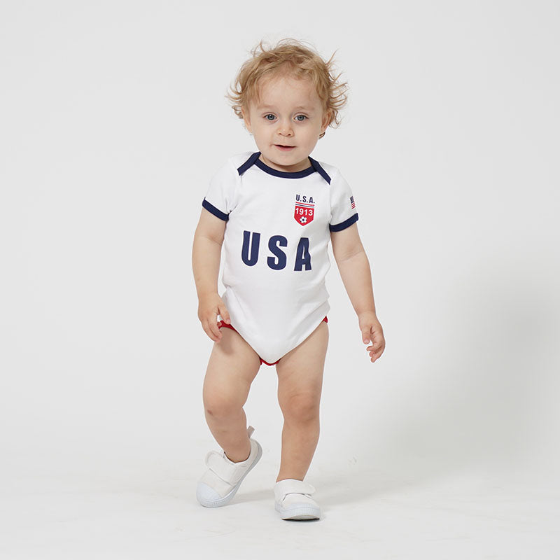 USA Baby Soccer Jersey, Infant Onesie, Newborn Romper – BBK STAR